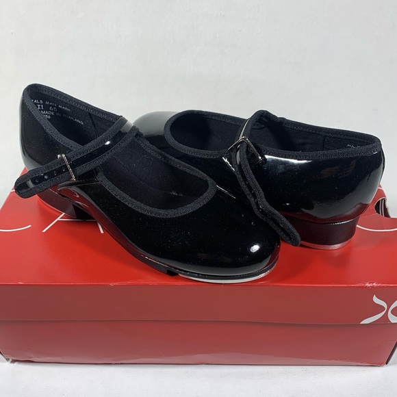 Capezio | Shoes | New Capezio Mary Jane Tap Shoe Black Patent Size 3m ...